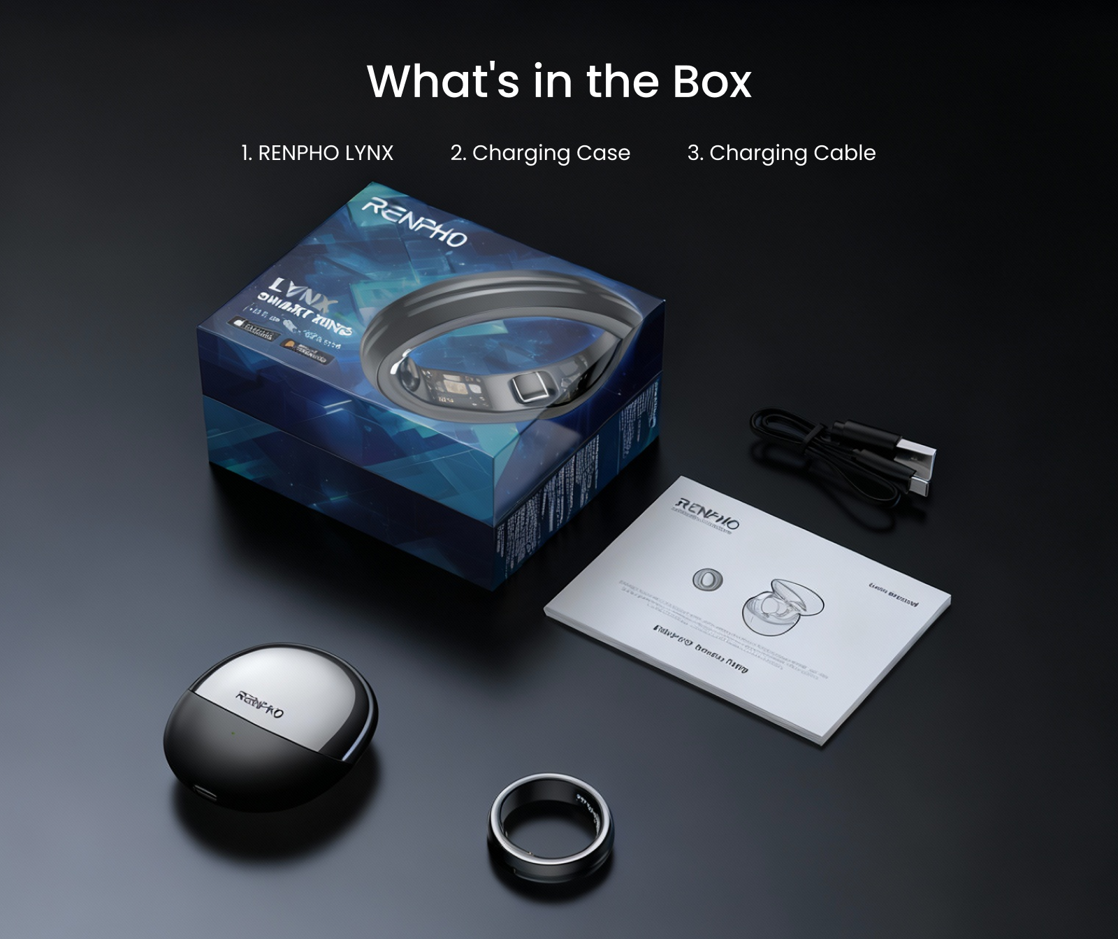 LYNX Smart Ring: Advanced Health, Activity, and Sleep Tracking – Renpho UK